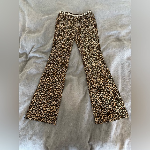 American Vintage | Pants & Jumpsuits | Vintage 8s Dome Studded Leopard ...